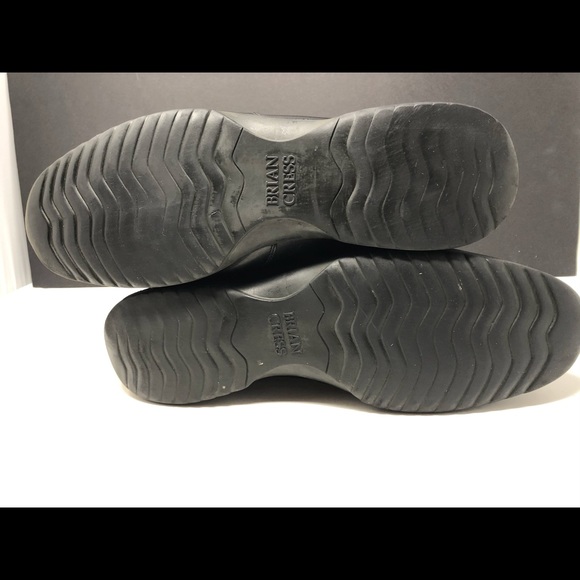 Brian Cress | Shoes | Mens Brian Cress Leather Sneakers In Black | Poshmark